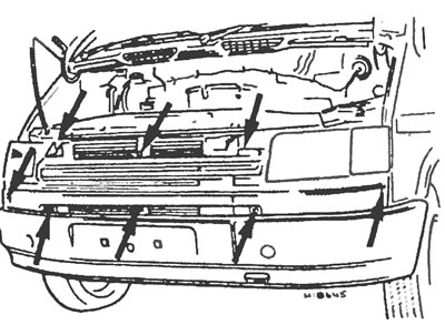 Radiator grille — removal and installation (Body / Exterior / Ford ...